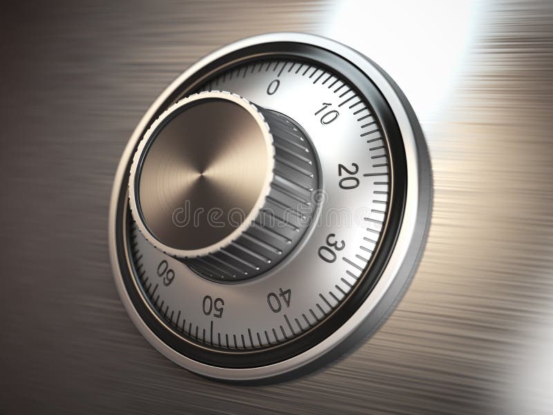 Safe vault lock. stock illustration. Illustration of secret - 99158981