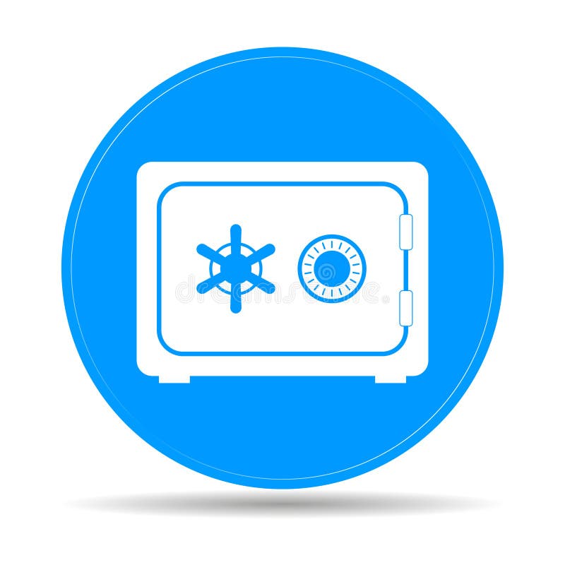 Safe vector icon stock vector. Illustration of password - 53310898