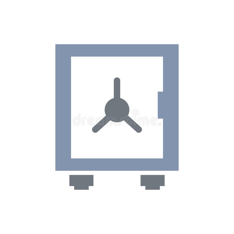 Safe Vector Icon Logo Design Stock Vector - Illustration of market ...