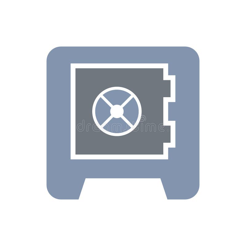 Safe Vector Icon Logo Design Stock Vector - Illustration of case ...