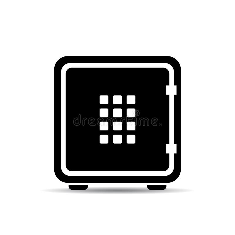 Safe vector icon stock vector. Illustration of banking - 95666180