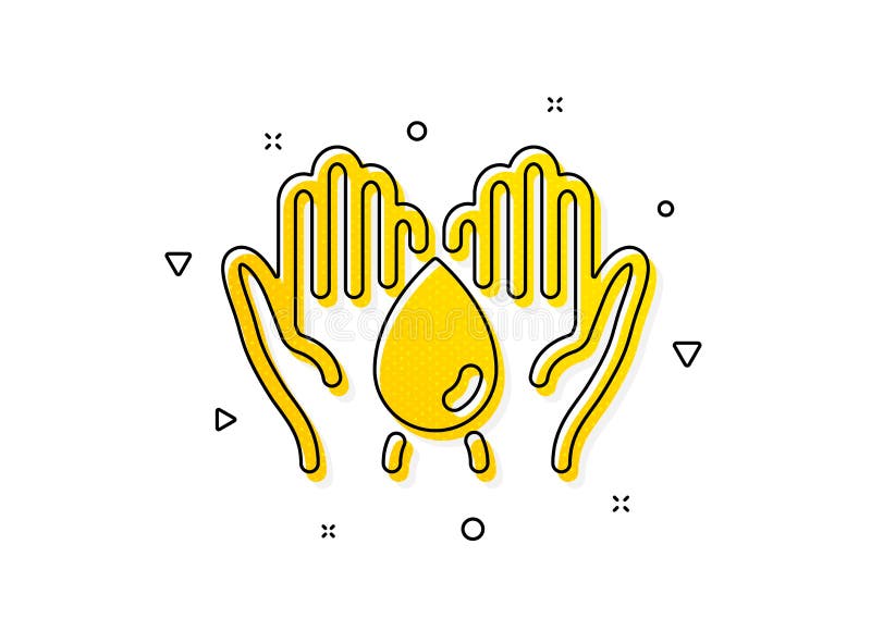 Safe Water Icon Outline Vector. Save Water Stock Vector - Illustration ...