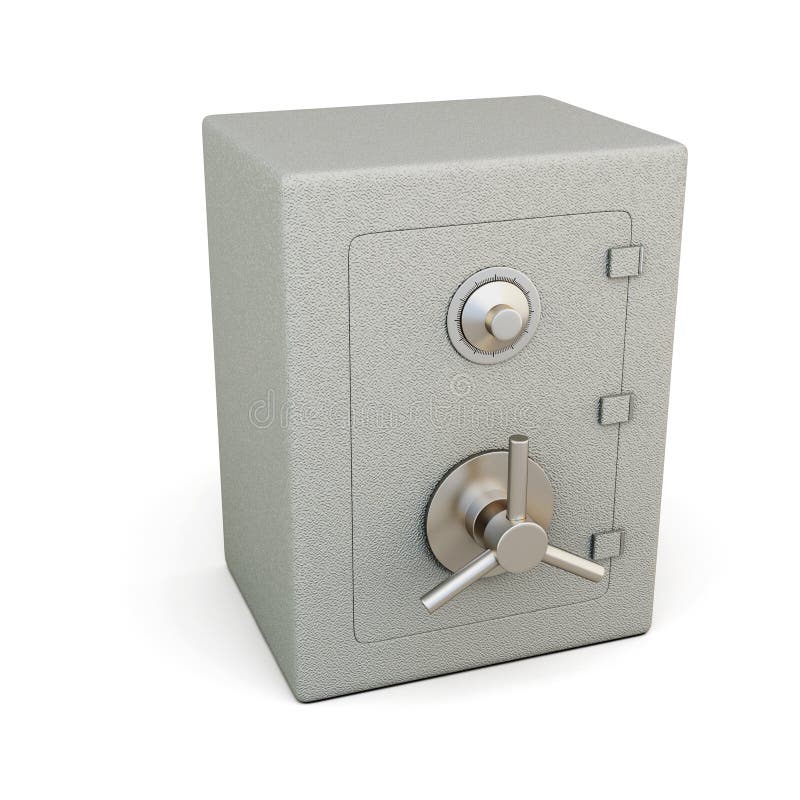 Safe on white background. stock illustration. Illustration of render ...