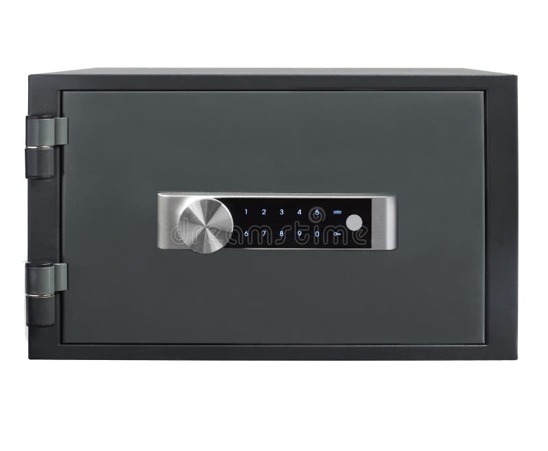 Safe on white background stock photo. Image of bank, isolated - 67312282