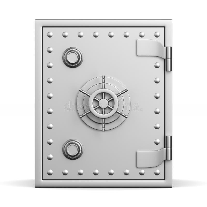 Safe on White Background. Isolated 3D Stock Illustration - Illustration ...