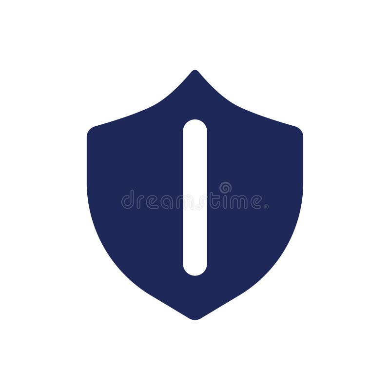 Safeguard Black Glyph Ui Icon Stock Illustration - Illustration of ...