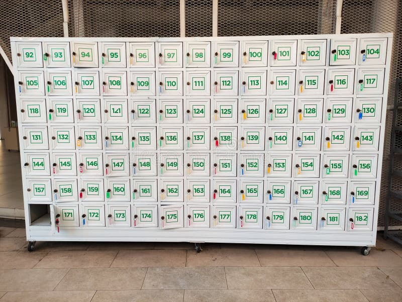 Safe Deposit Box in Public Facilities Stock Image - Image of interior ...