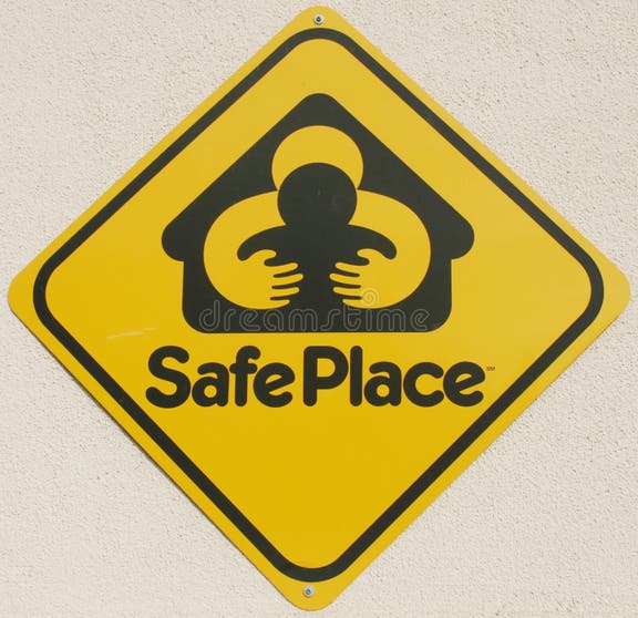SafePlace stock photo. Image of danger, indicating, yellow - 42591200