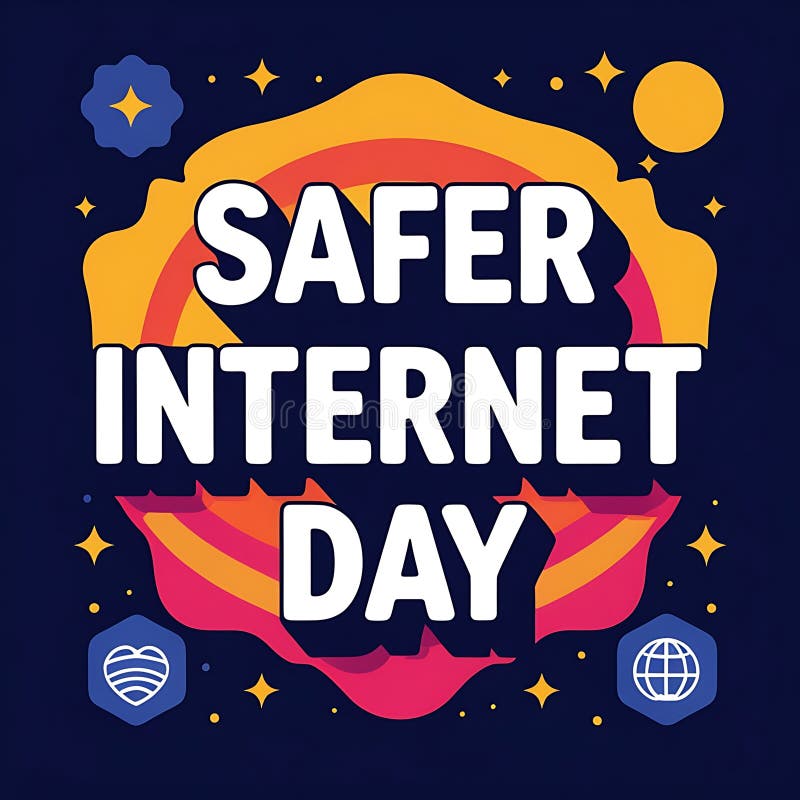 Safer Internet Day Celebration Promoting Online Safety Stock ...