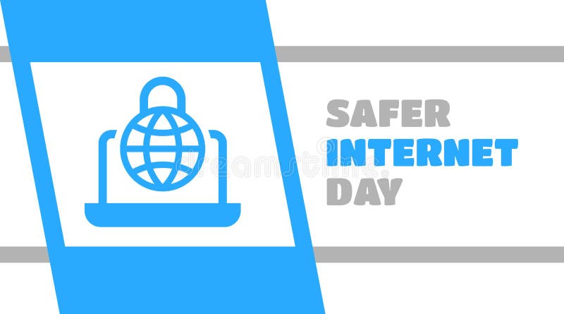 Safer Internet Day. Cyber Security Concept Template for Banner, Card ...