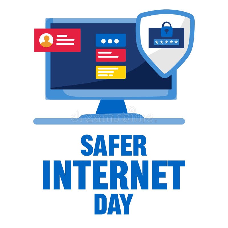 Safer Internet Day for a Safer Internet Stock Vector - Illustration of ...