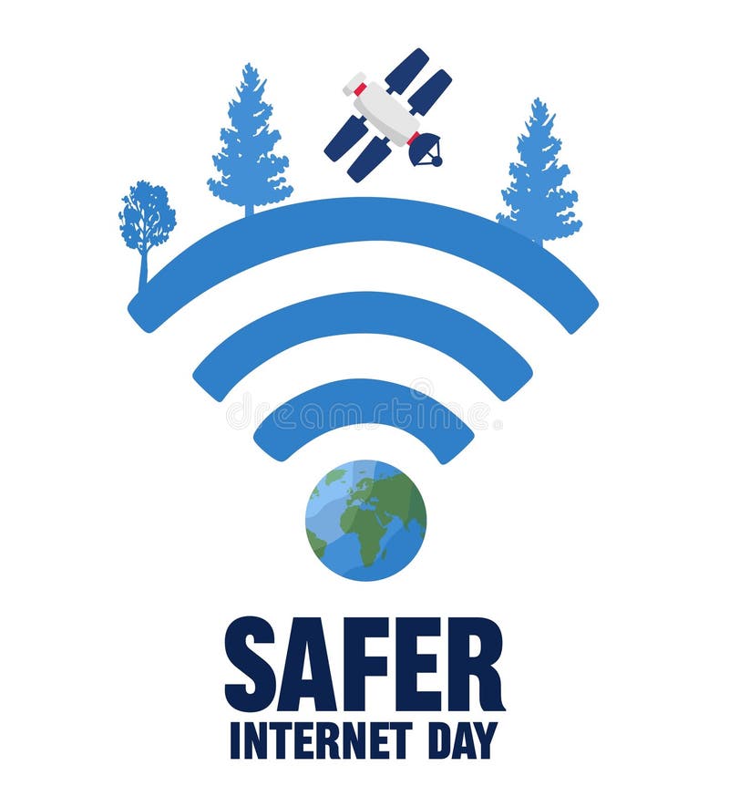 Safer Internet Day for a Safer Internet Stock Vector - Illustration of ...