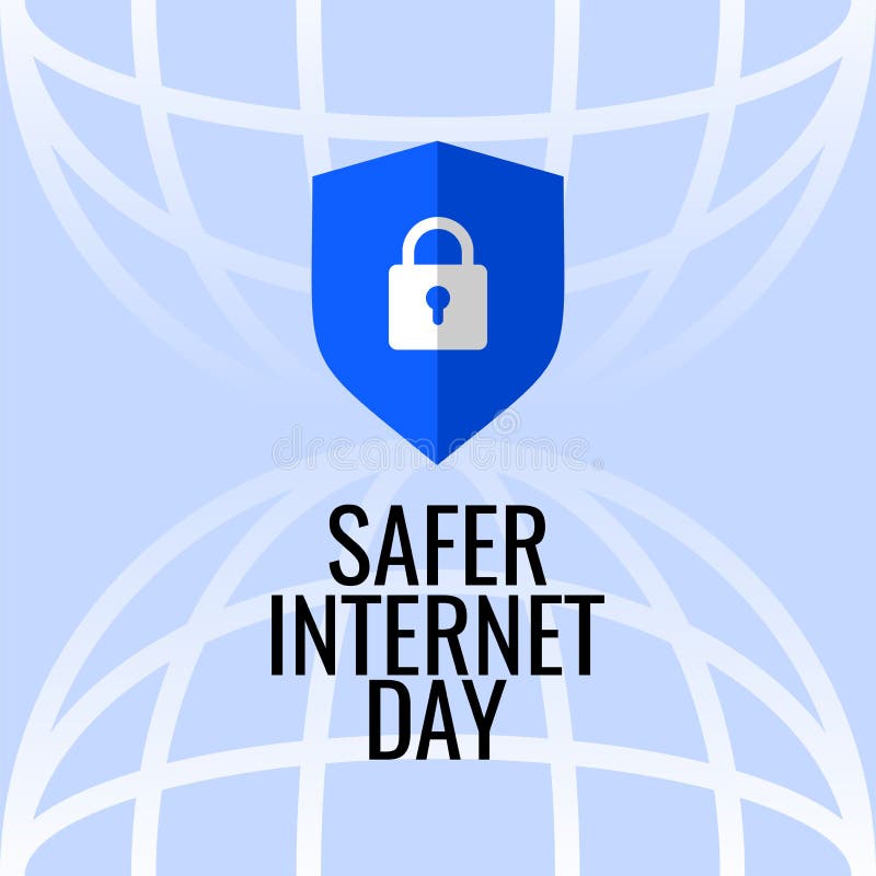 Safer Internet Day Social Media Post Design Stock Vector - Illustration ...