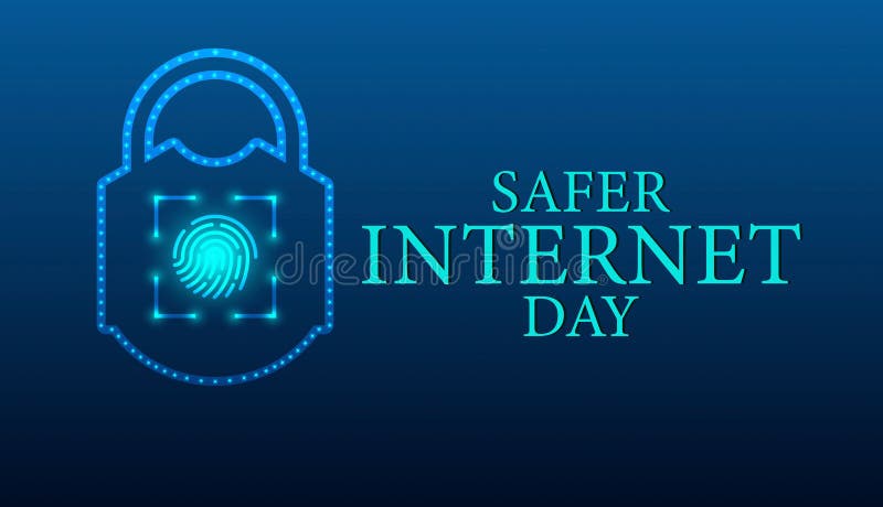 Safer Internet Day stock vector. Illustration of education - 352156915