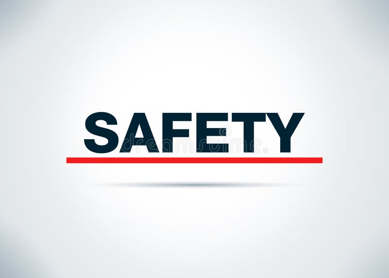 Safety Abstract Flat Background Design Illustration Stock Illustration ...