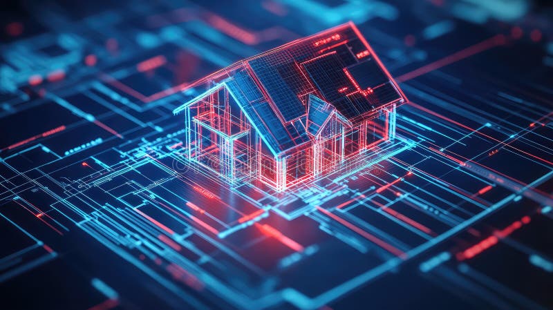 Safety Abstract Visualization of Home Inspection Stock Illustration ...