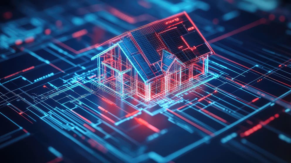 Safety Abstract Visualization of Home Inspection Stock Illustration ...