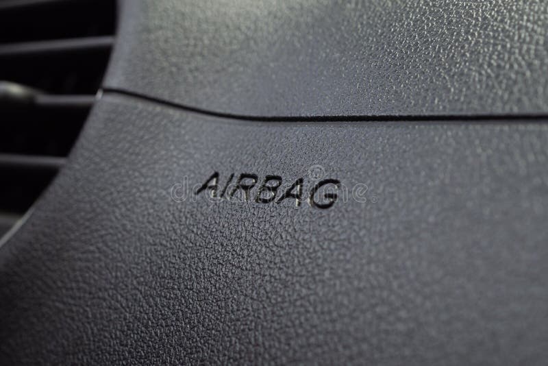 Safety Airbag Sign in Modern Car Stock Photo - Image of protect, detail ...