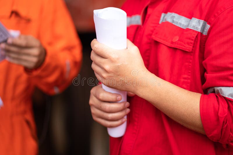 Safety Audit and Inspection Working Action. Stock Image - Image of ...