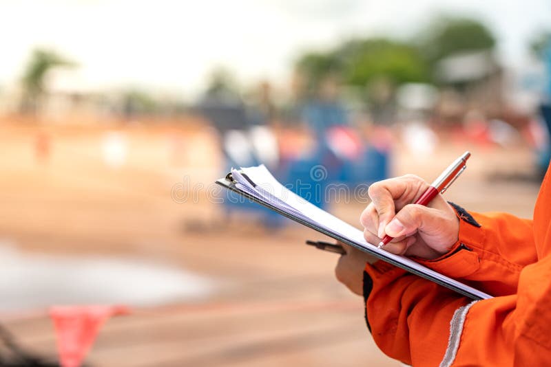 Safety Audit and Inspection - Writing Note on Paper. Stock Photo ...