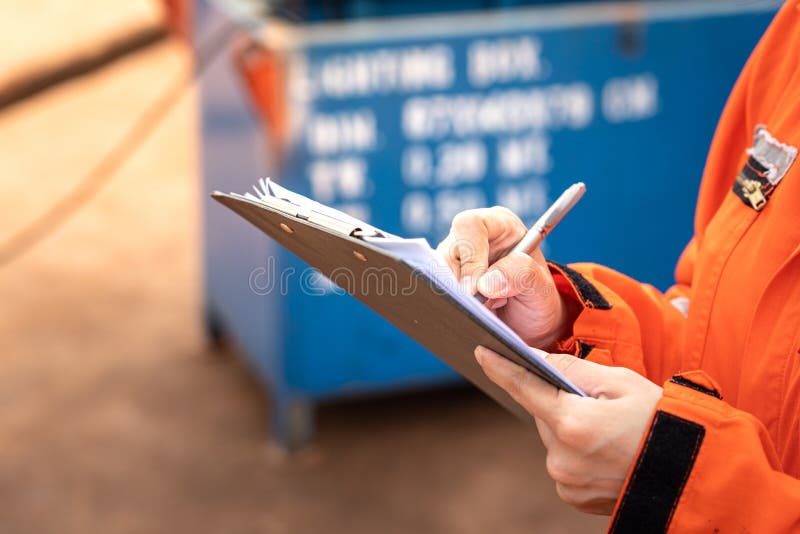 Safety Audit and Inspection - Writing Note on Paper. Stock Image ...