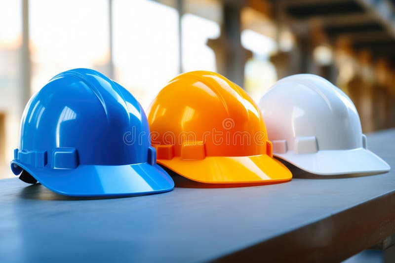 Safety Banner. Building Construction Engineering Concept Background ...