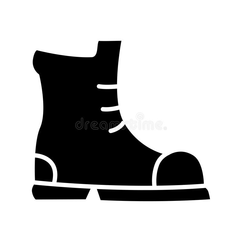 Safety Boot Icon Vector Design Template Stock Illustration ...