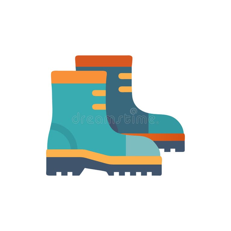 Safety Boots Icon for Construction Stock Illustration - Illustration of ...