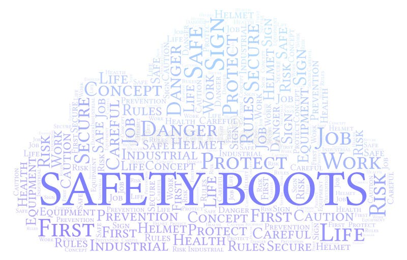 Safety boots sign stock illustration. Illustration of boots - 6887817