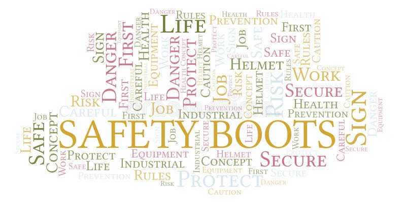 Safety boots sign stock illustration. Illustration of boots - 6887817