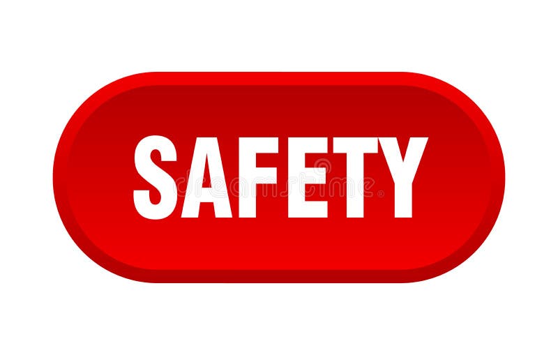 Safety button stock illustration. Illustration of white - 36343559