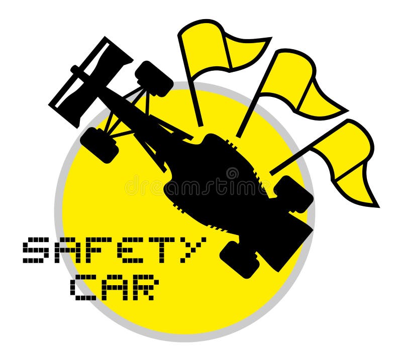 Safety car symbol stock vector. Illustration of checkered - 52353551