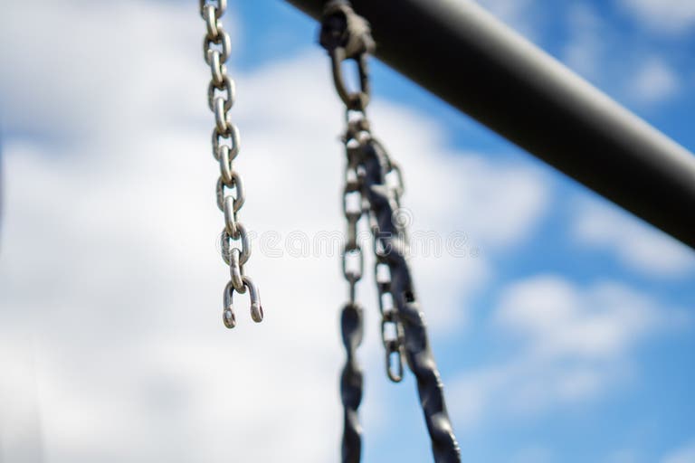 Safety Chains Detached from the Main Swing Chains, Highlighting a ...