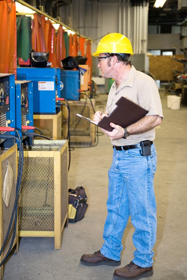 Safety Check of Welding Equipment Stock Photo - Image of expertise ...