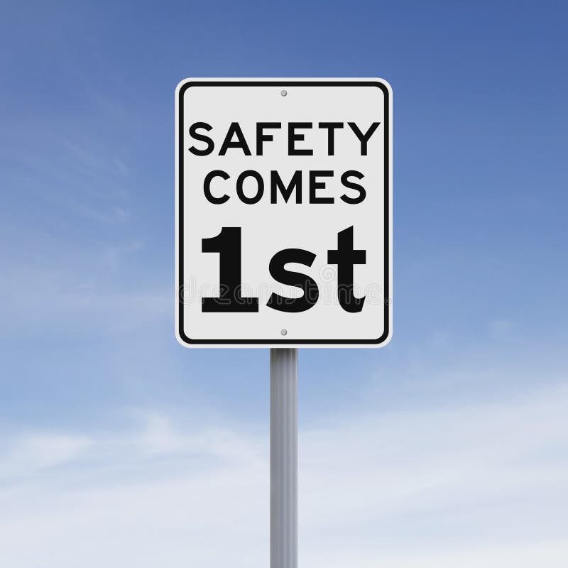 Think Safety stock image. Image of yellow, slogan, safe - 55947167