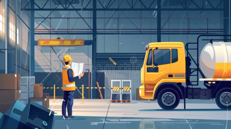 A Safety Compliance Officer Conducts a Thorough Inspection of a Work ...