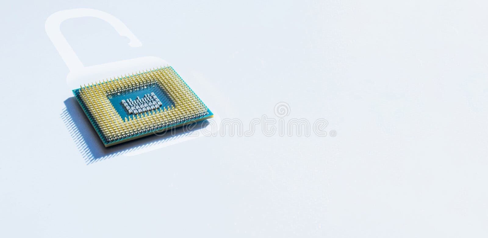 Safety Computer. Network Security Technology with Computer Processor ...