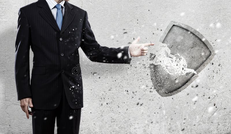 Breaking safety shield stock image. Image of angry, security - 61464137