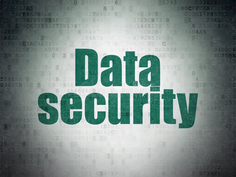 Safety Concept: Data Security on Digital Data Paper Background Stock ...