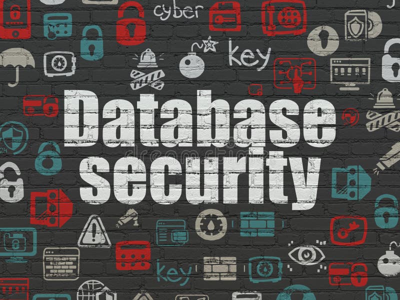 Safety database button stock illustration. Illustration of design ...