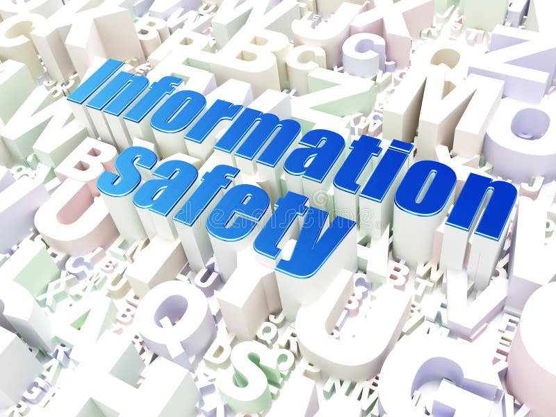 Safety Concept: Information Safety on Alphabet Stock Image - Image of ...