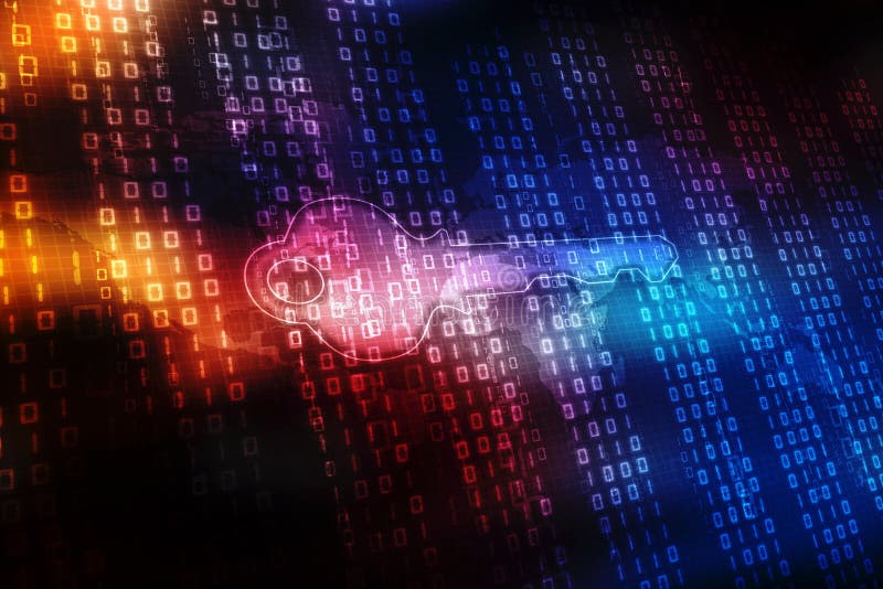 Cyber Security Concept, Concept of Internet Security Stock Illustration ...