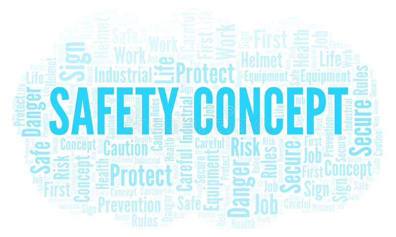 Safety Concept word cloud. stock illustration. Illustration of ...