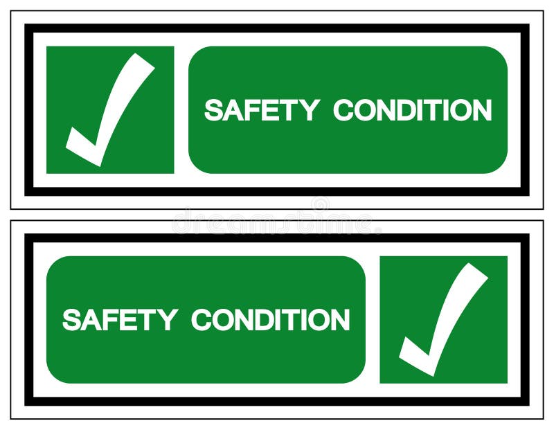 Safety Condition Symbol, Vector Illustration, Isolate on White ...