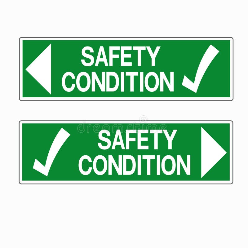 Set of Safety Condition Collection Symbol Sign, Vector Illustration ...