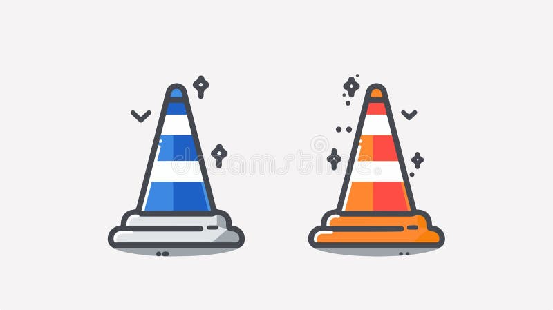 Safety Cone Icon: Essential Visual Representation for Construction ...