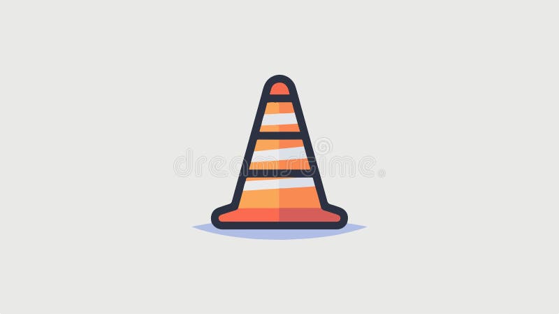 Safety Cone Icon: Essential Visual Representation for Construction ...