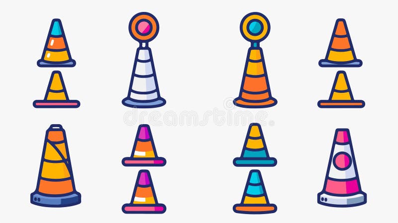 Safety Cone Icon: Essential Visual Representation for Construction ...