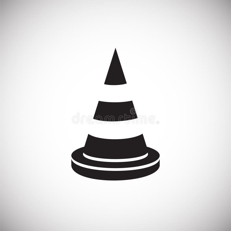 Safety Cone Icon on White Background for Graphic and Web Design, Modern ...