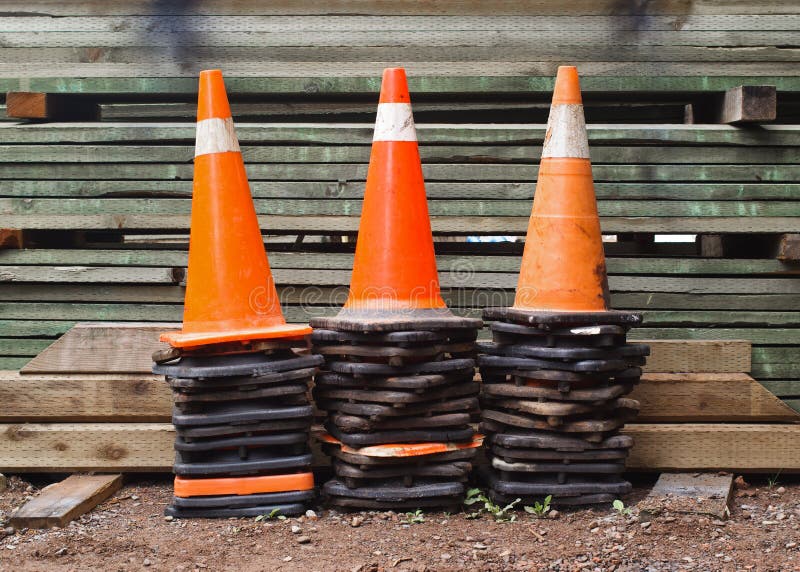 Safety Pylon stock photo. Image of orange, control, safety - 56658422